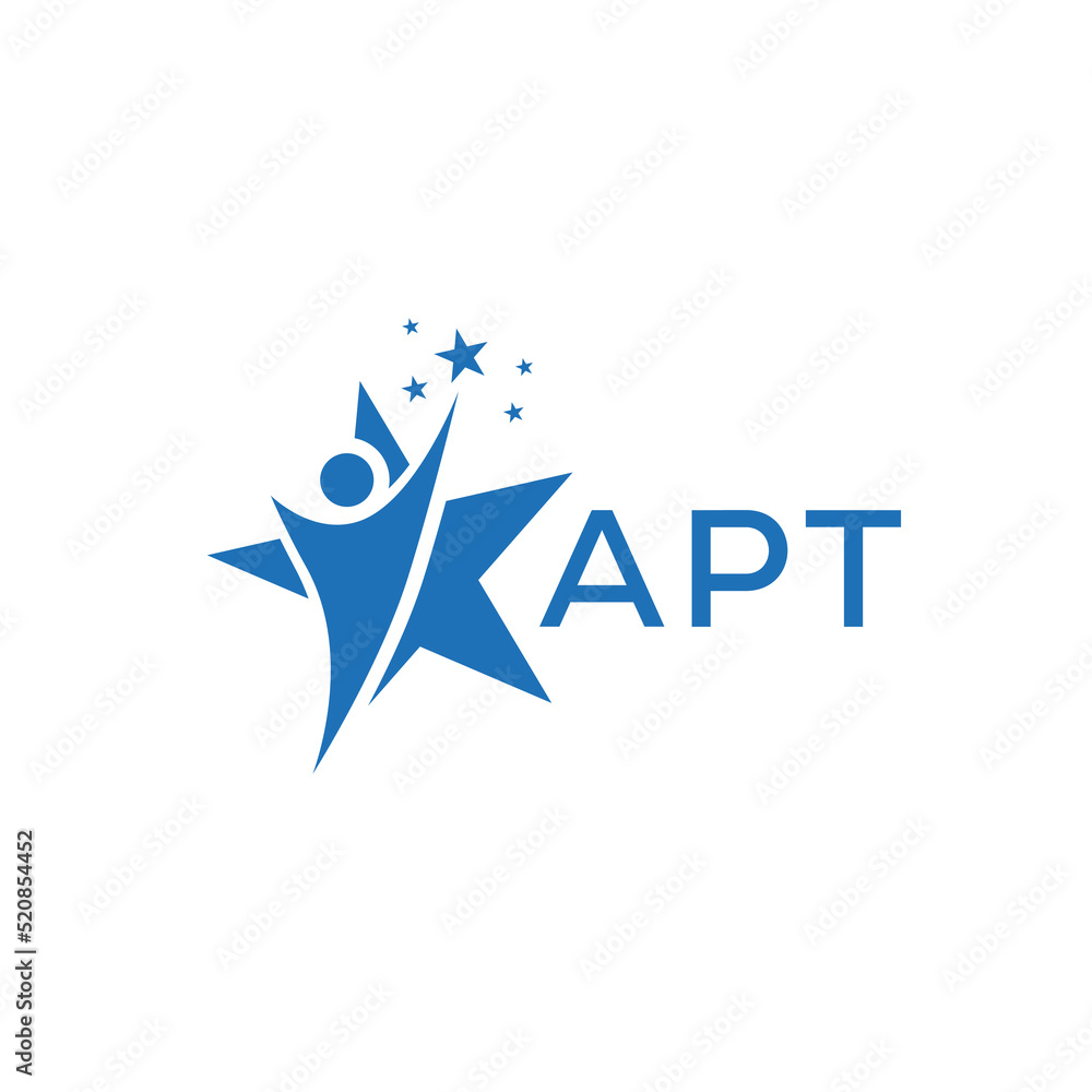 APT Letter logo white background .APT Business finance logo design ...