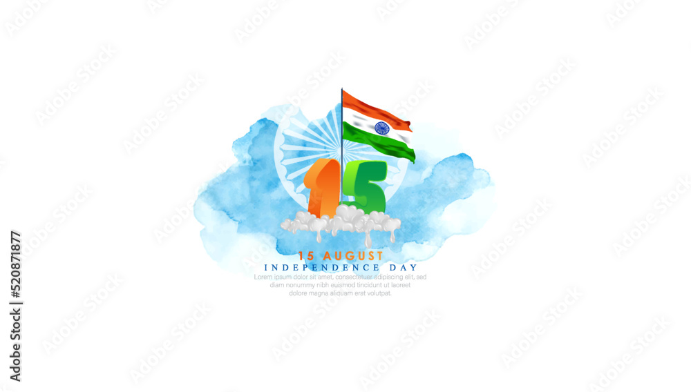 15 AUGUST- vector illustration of 15 august. Independence Day Stock ...