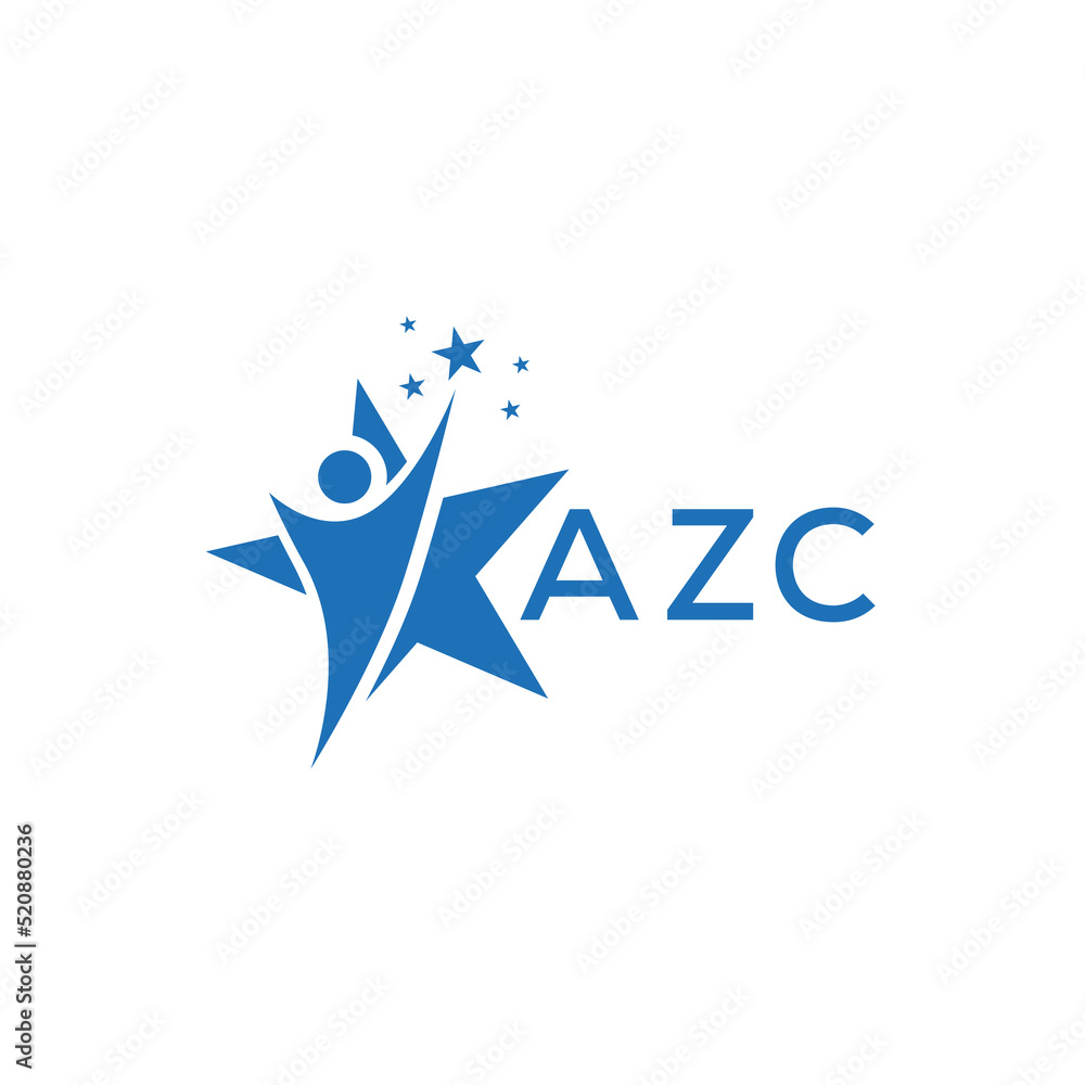 AZC Letter logo white background .AZC Business finance logo design ...