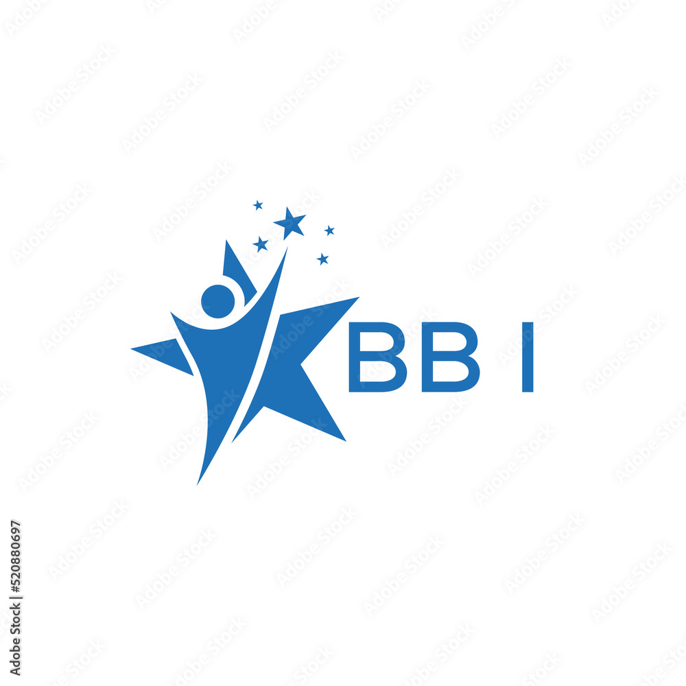 BBI Letter logo white background .BBI Business finance logo design ...