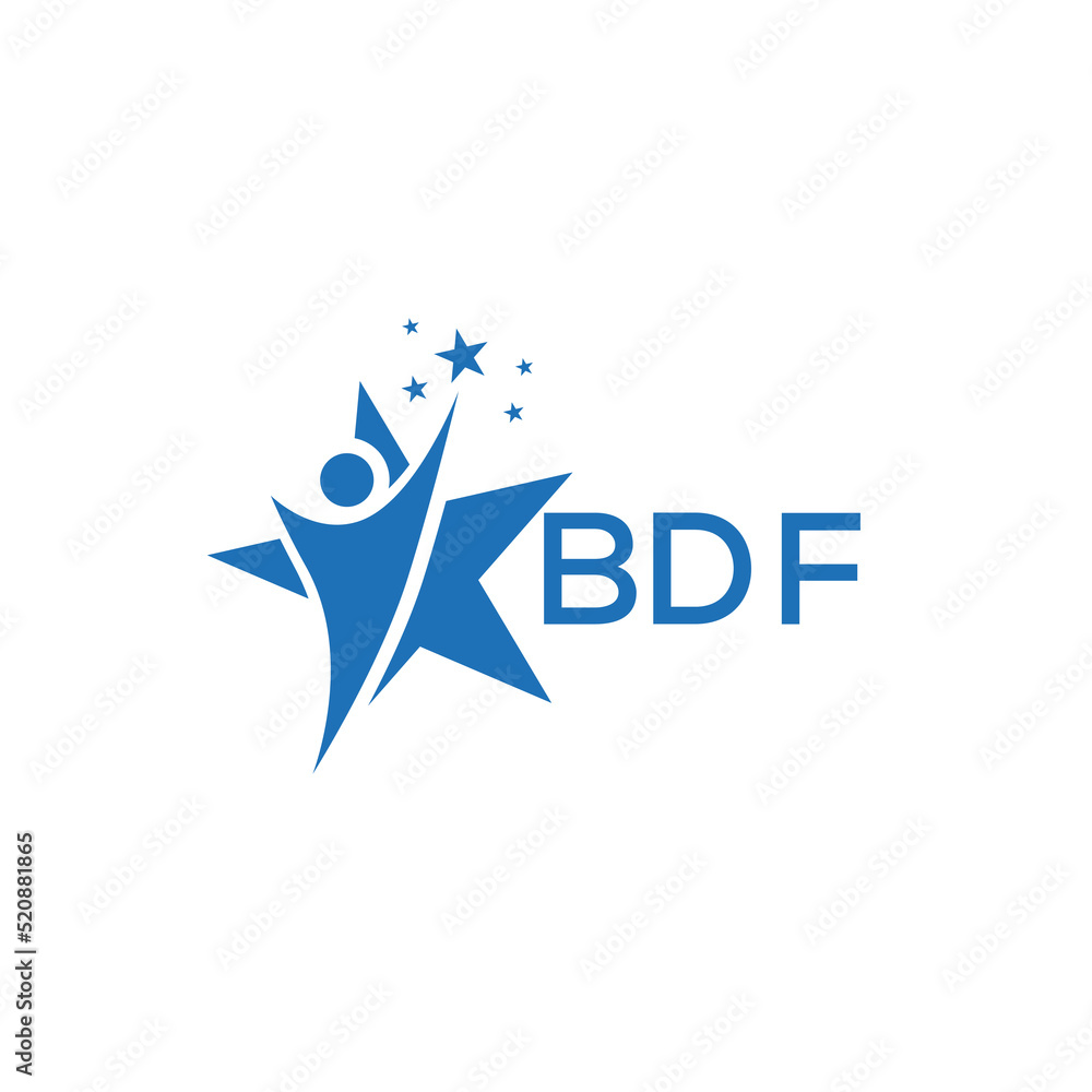 BDF Letter logo white background .BDF Business finance logo design ...