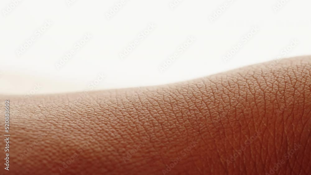 Black skin texture close-up. Native African American woman, hand ...