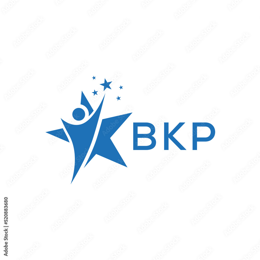 BKP Letter logo white background .BKP Business finance logo design ...