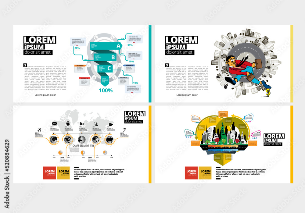 Elegant layout for business presentation, vector illustartion Stock ...