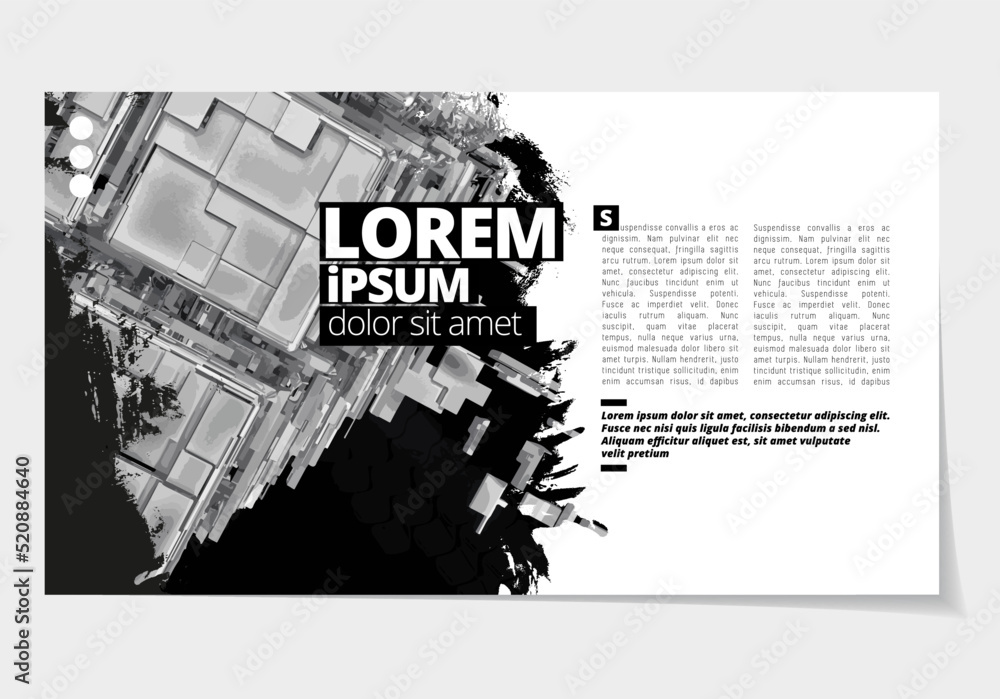 Elegant layout for business presentation, vector illustartion Stock ...