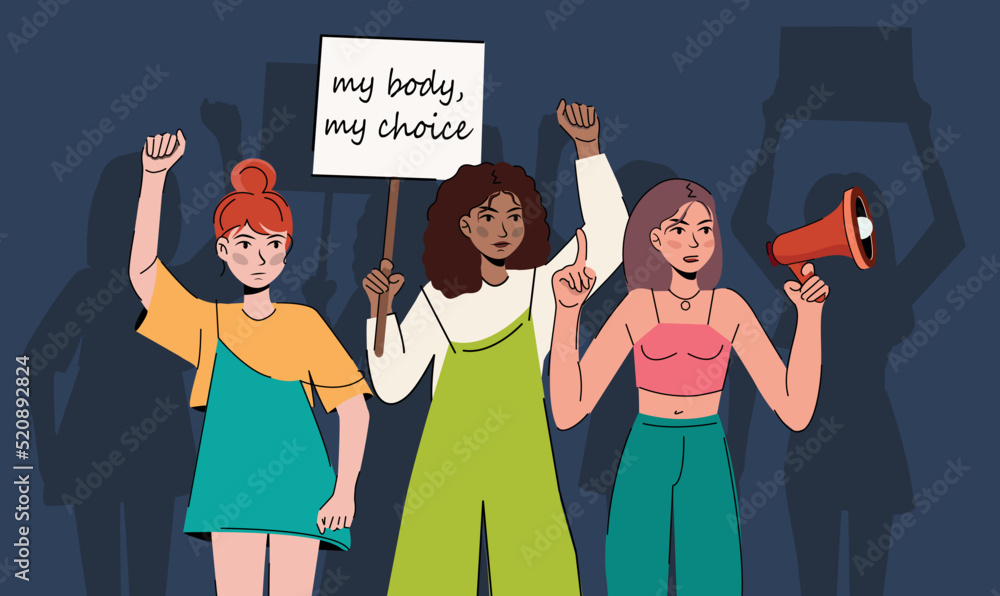 Women S Rights Picket Signs Clipart