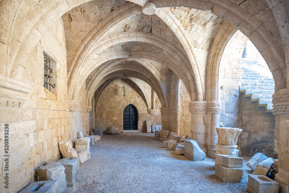 Archaeological Museum of Rhodes town, Greece, Europe. Stock-Foto ...