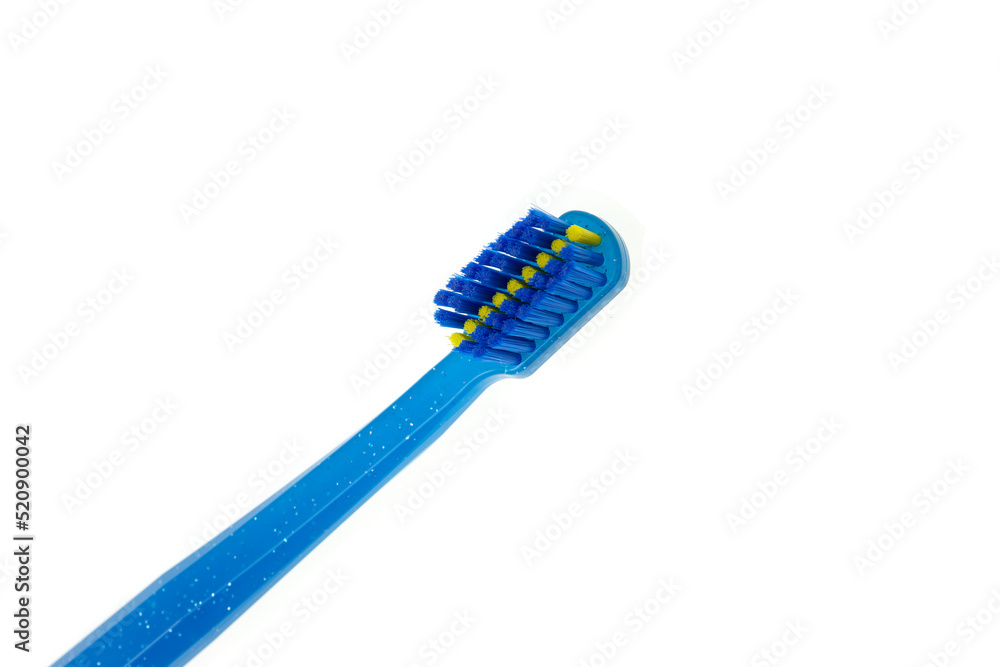 Special toothbrush for clean teeth and braces, close-up. Toothbrush ...