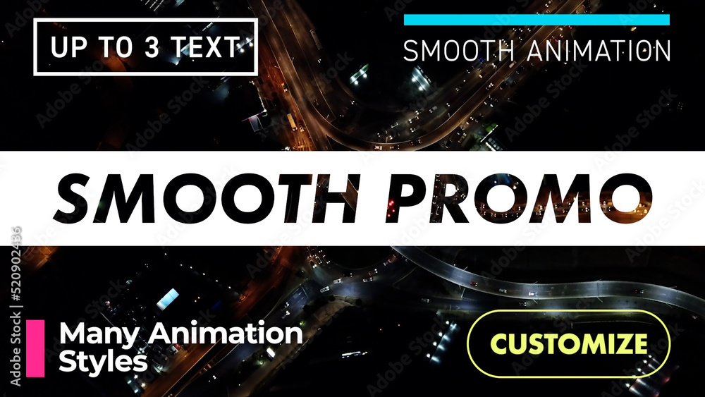 Smooth Promo Title Stock Template | Adobe Stock