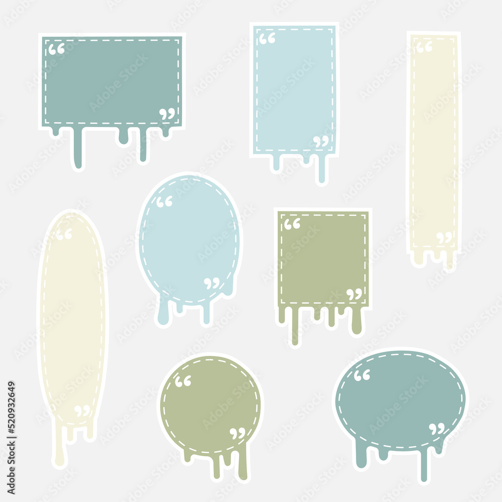 collection set of blank dashed line hand drawn speech bubble balloon ...