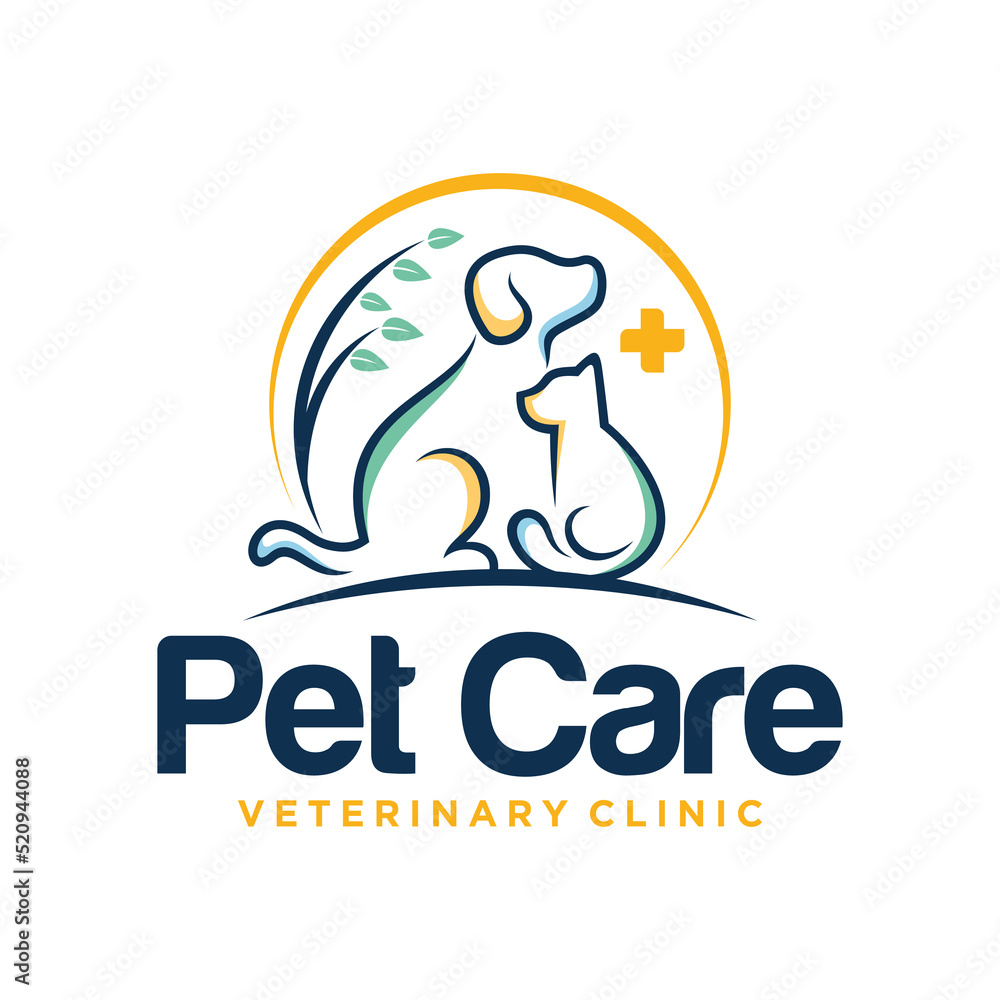 Animal and Pet Logo Design Vector Template Stock Vector | Adobe Stock