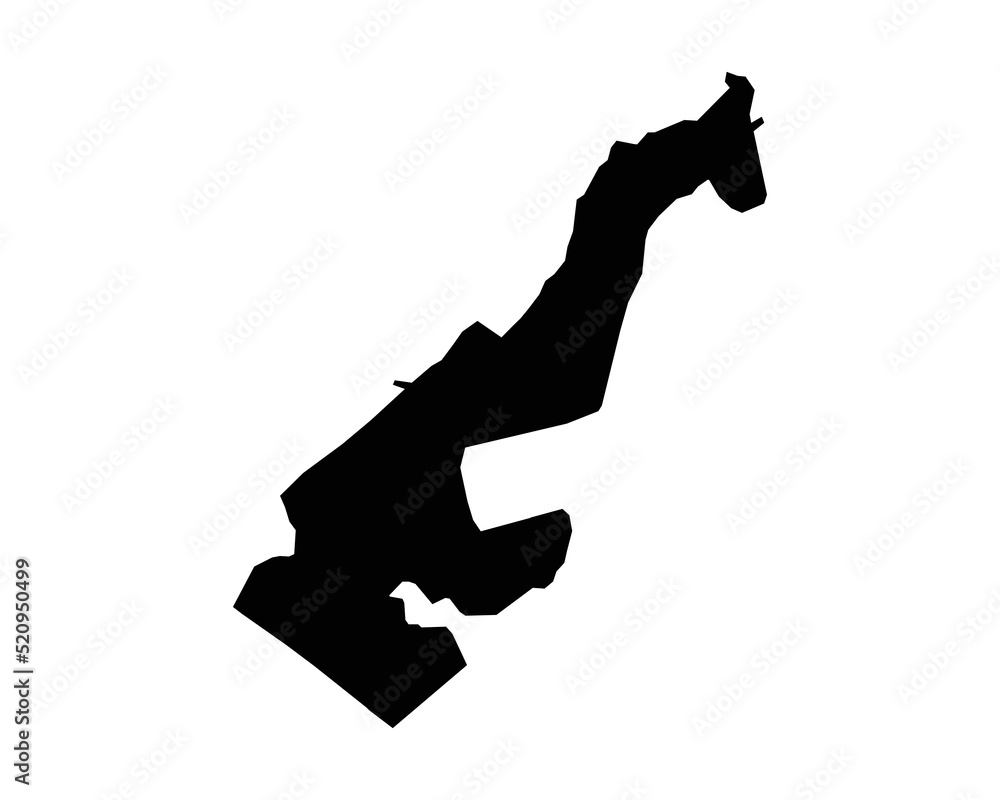 Monaco Map. Monacan Country Map. Black and White National Nation ...
