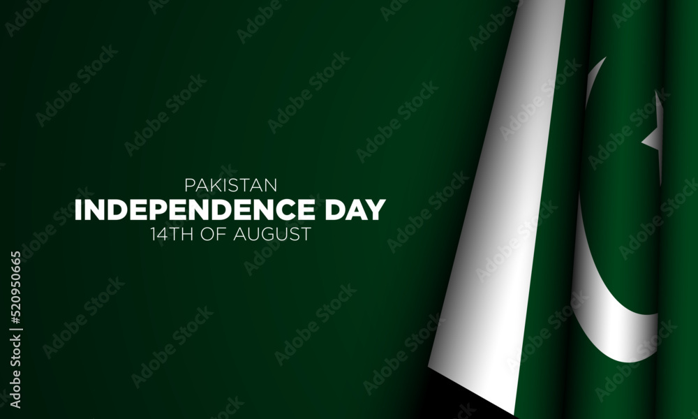 Pakistan Independence Day Background Design. Stock Vector | Adobe Stock