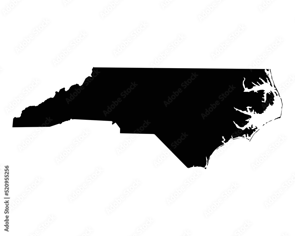 Photo & Art Print North Carolina US Map, xileodesigns