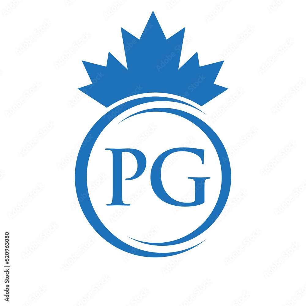 Letter PG Maple Leaf Logo Template Symbol Canadian Business, Company ...