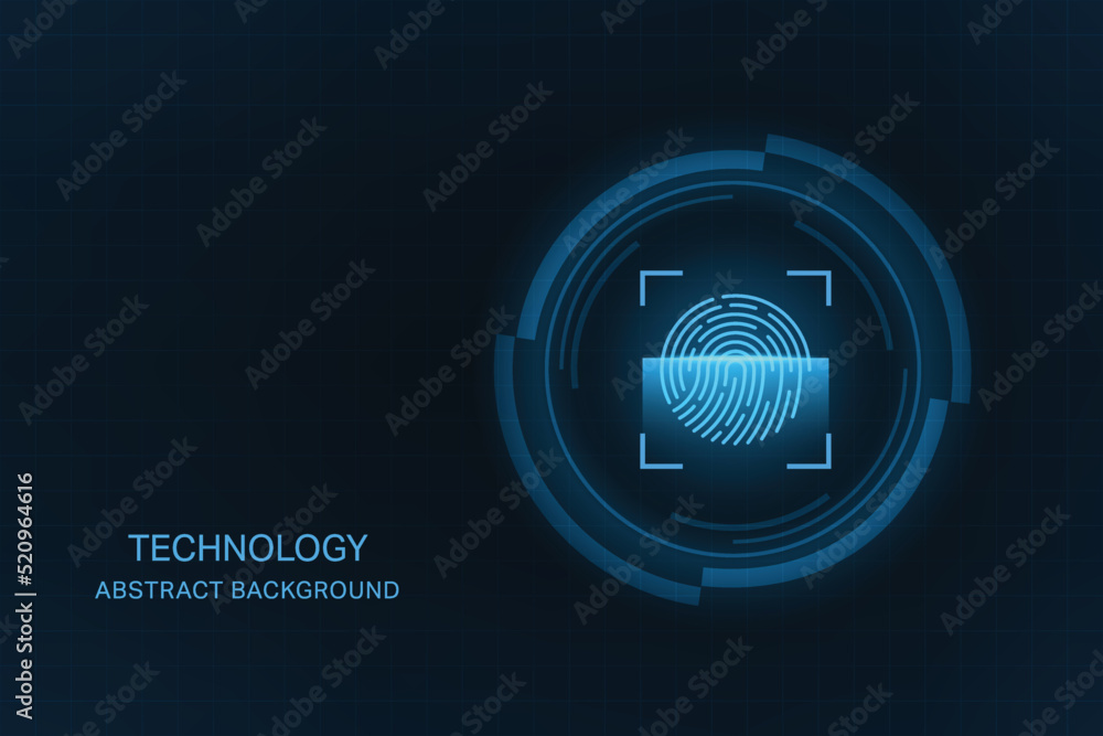 Vector abstract technology background. Cyber security concept ...