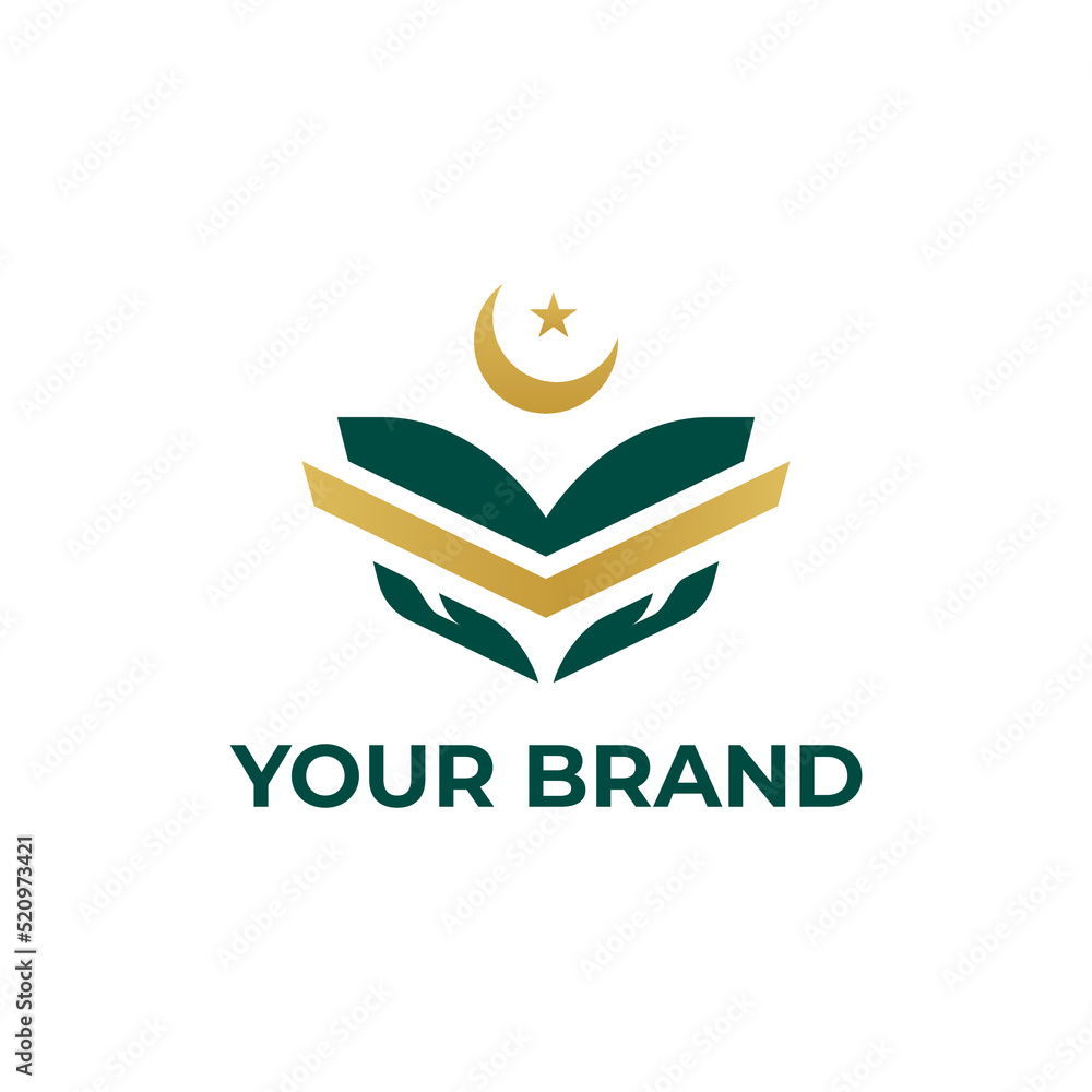 Islamic holy quran memorizing logo Stock Vector | Adobe Stock