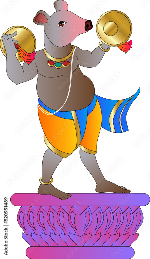 'Swagat' means welcome in Hindi Marathi. 'Mushak' or lord Gajanana ...