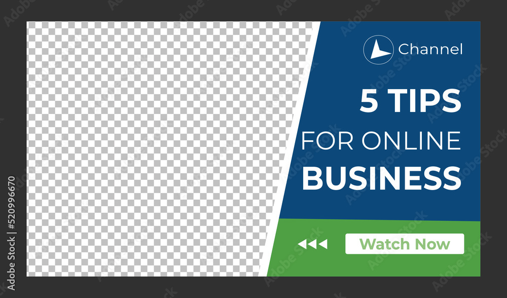 Editable Creative corporate social media web banner and youtube ...