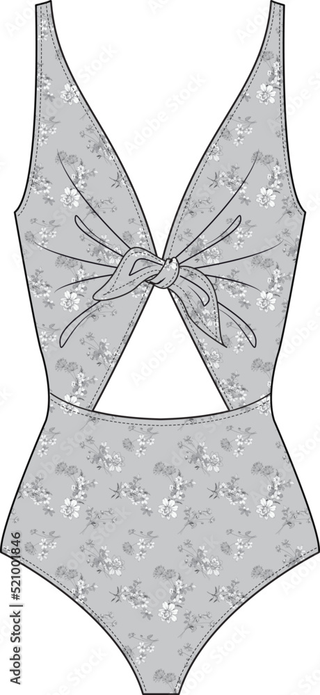 fashion illüstration clothing vector clothes drawings fabric woman swim ...