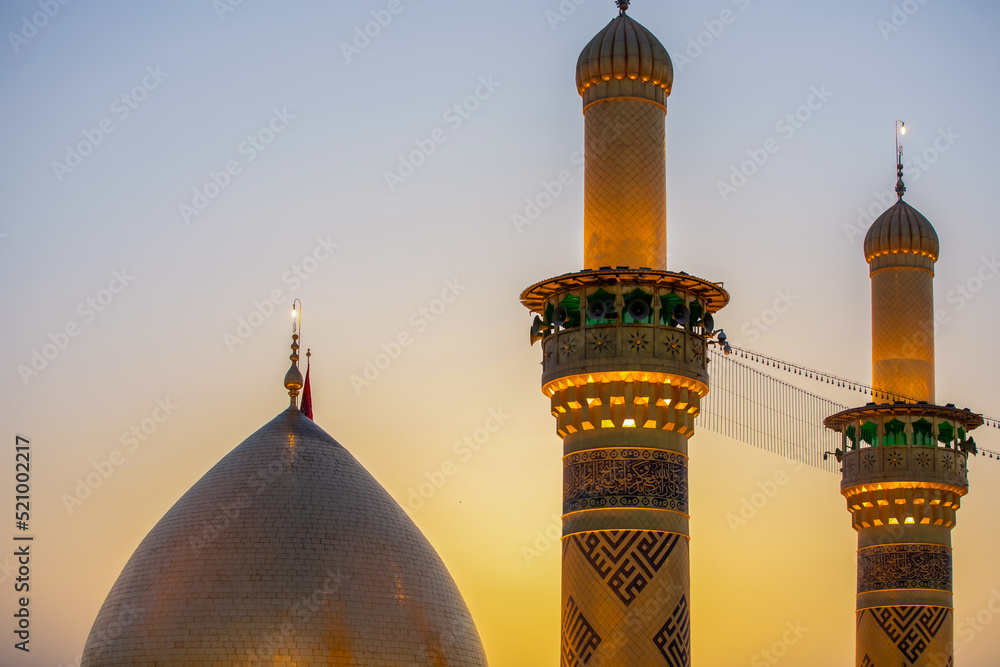 The shrine of Abbas, son of Imam Ali, peace be upon him, in Karbala ...
