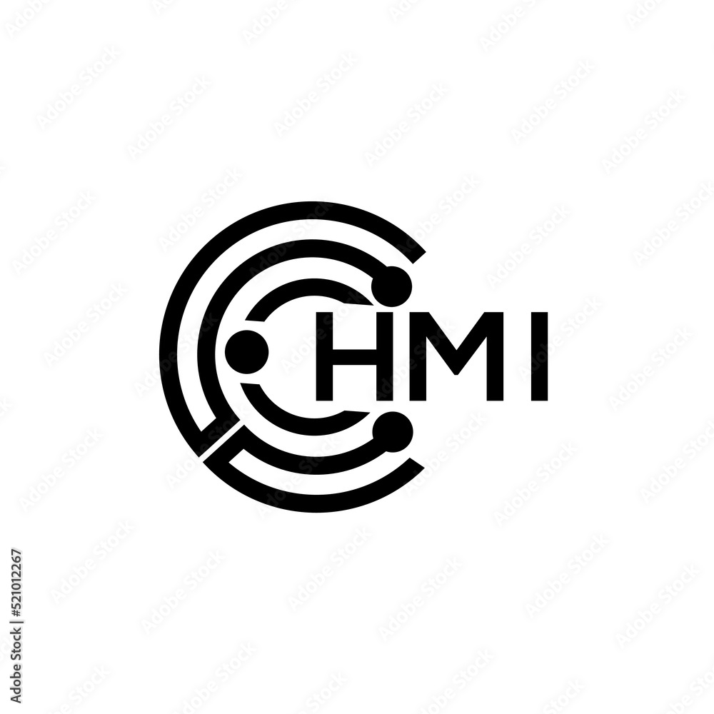 HMI letter technology logo design.HMI creative initials monogram vector ...