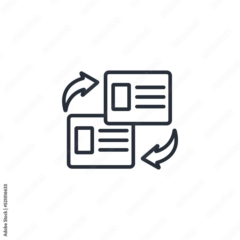 Transfer icons symbol vector elements for infographic web Stock Vector ...