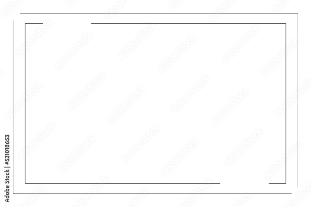 black simple line border frame. Vector illustration Stock Vector ... black simple line border frame. Vector illustration Stock Vector ...
