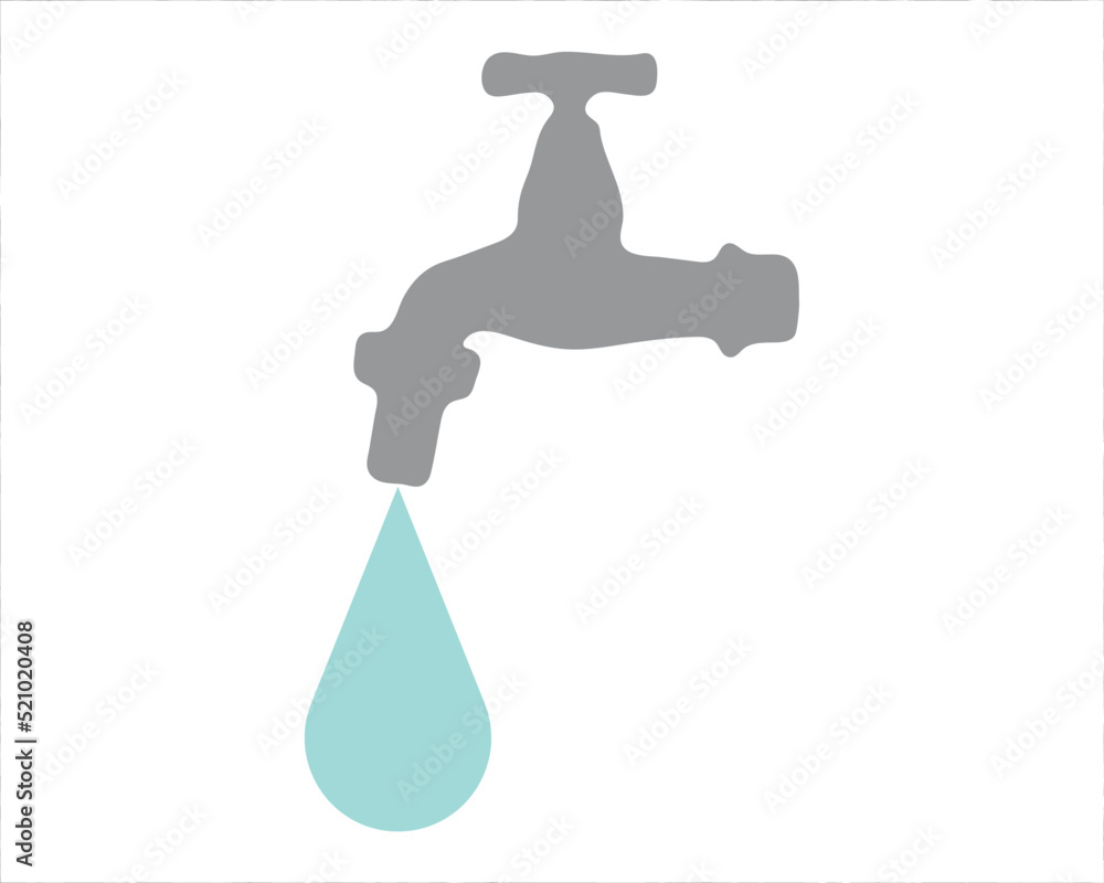 Water tap vector illustration Stock Vector | Adobe Stock