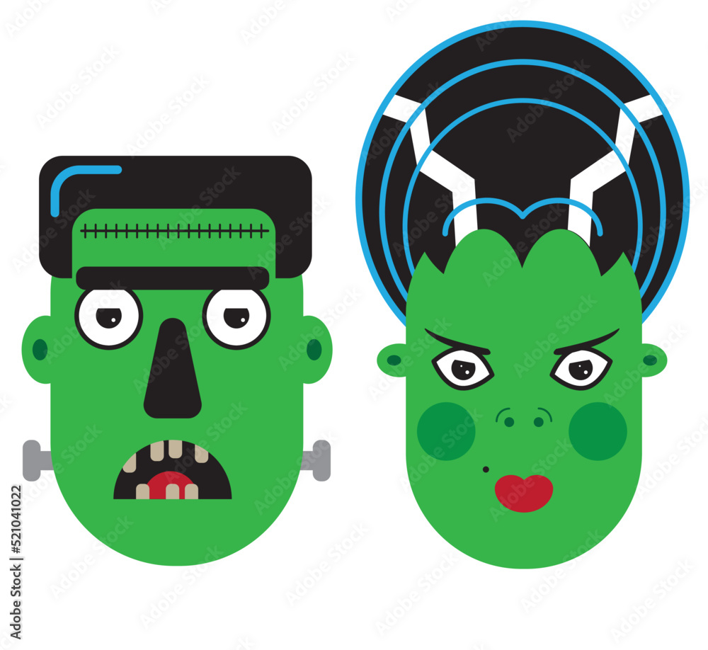 Bride Of Frankenstein Head Clipart