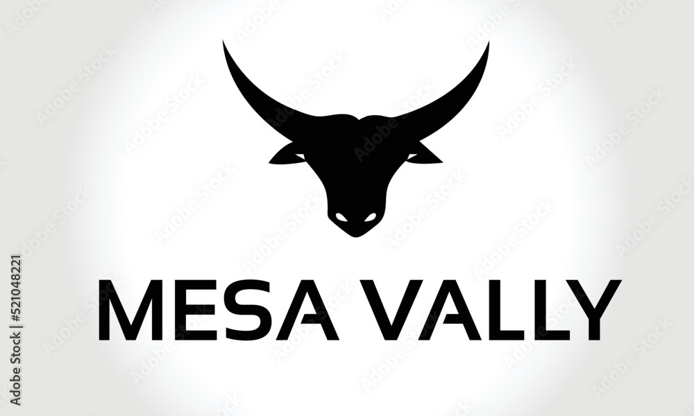 taurus abstract bull head outline vector logo design.Logo de la cabeza ...