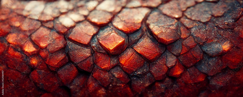 Texture of red dragon scales close up Stock Photo | Adobe Stock
