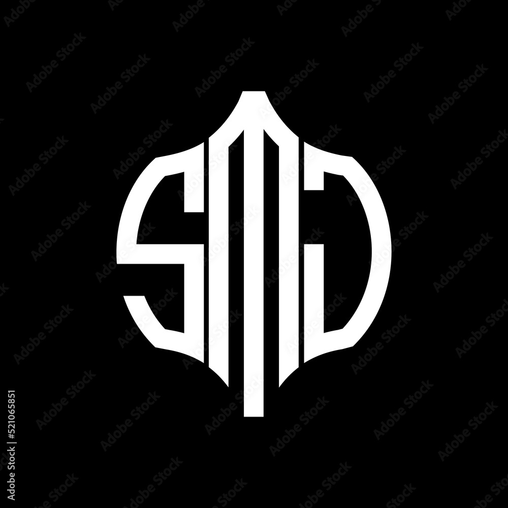 SMJ letter logo. SMJ best black background vector image. SMJ Monogram ...