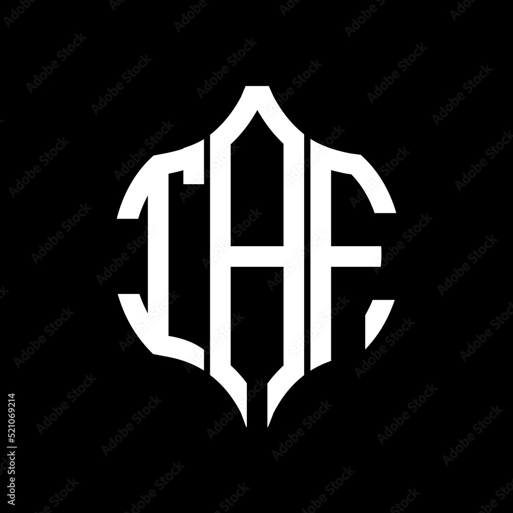 TAF letter logo. TAF best black background vector image. TAF Monogram ...