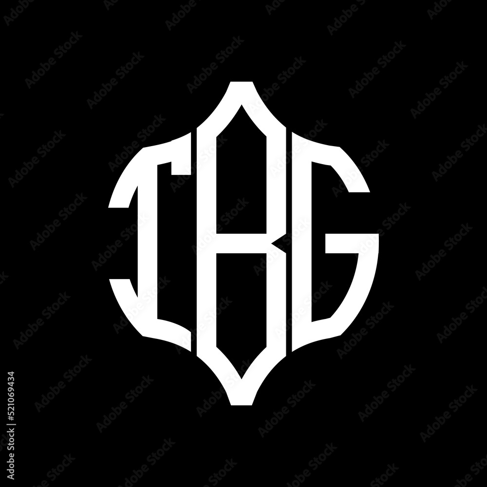 TBG letter logo. TBG best black background vector image. TBG Monogram ...