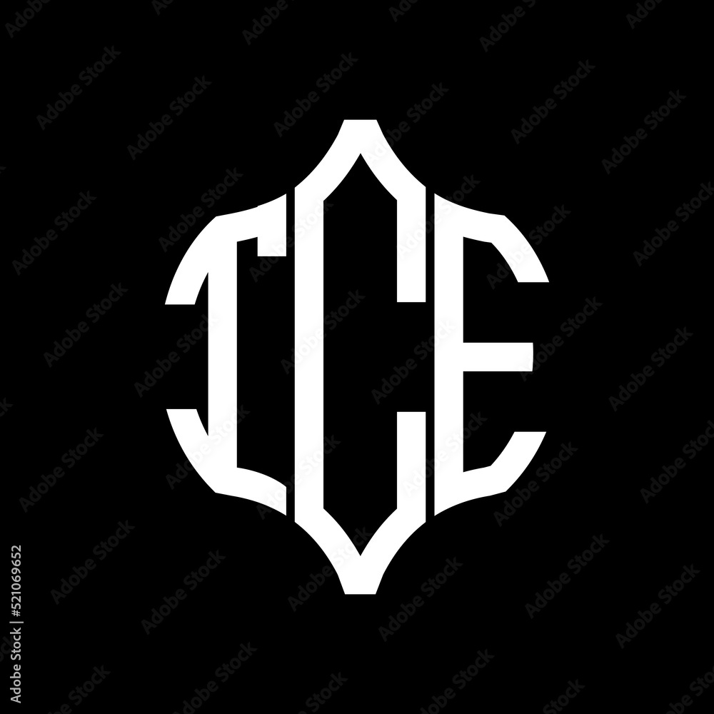 Vecteur Stock TCE letter logo. TCE best black background vector image ...