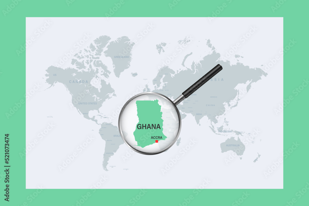 ghana location on the map