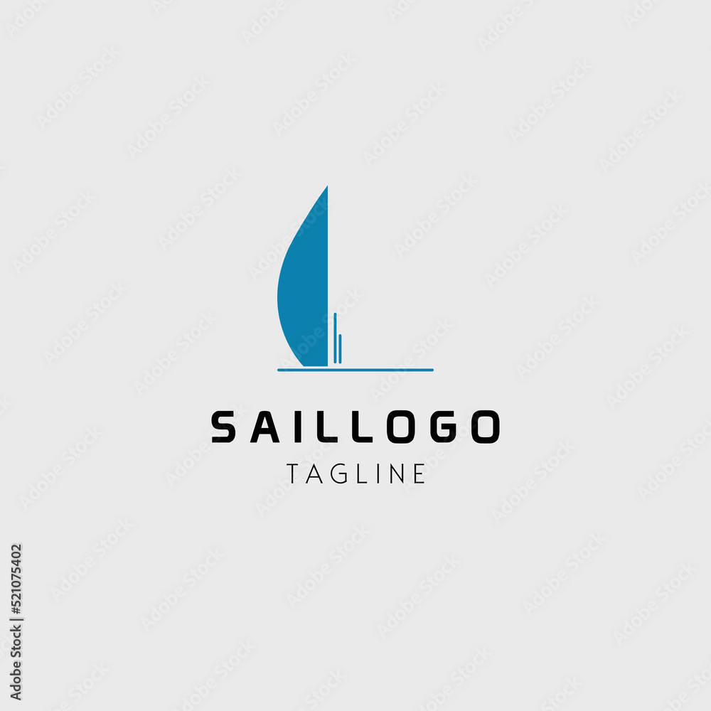 sail logo vector illustration design for use company brand identity etc ...