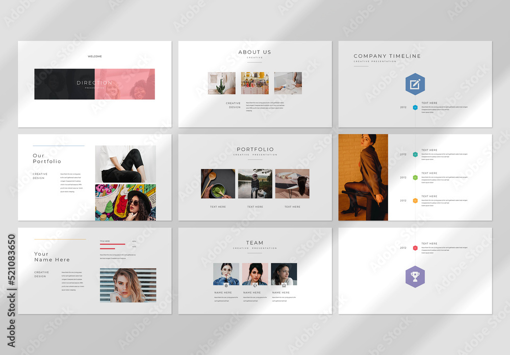Portfolio Presentation Layout Stock Template | Adobe Stock
