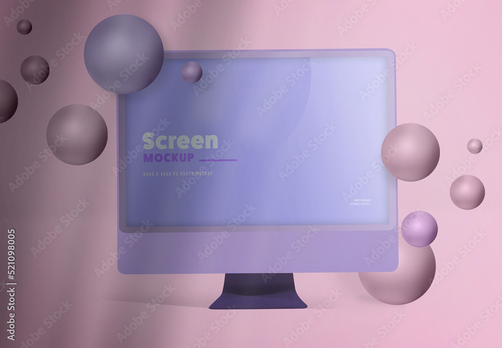 Computer Mockup Stock Template | Adobe Stock