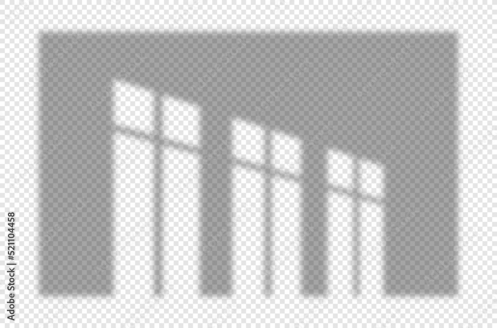 Realistic 3D shadows. Projection of several window openings, design for ...