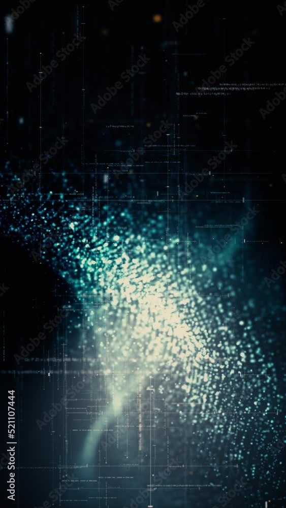 Stockvideo Vertical screen Format : Futuristic abstract de-focus ...