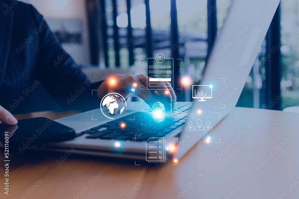 futuristic digital processing of biometric identification fingerprint ...