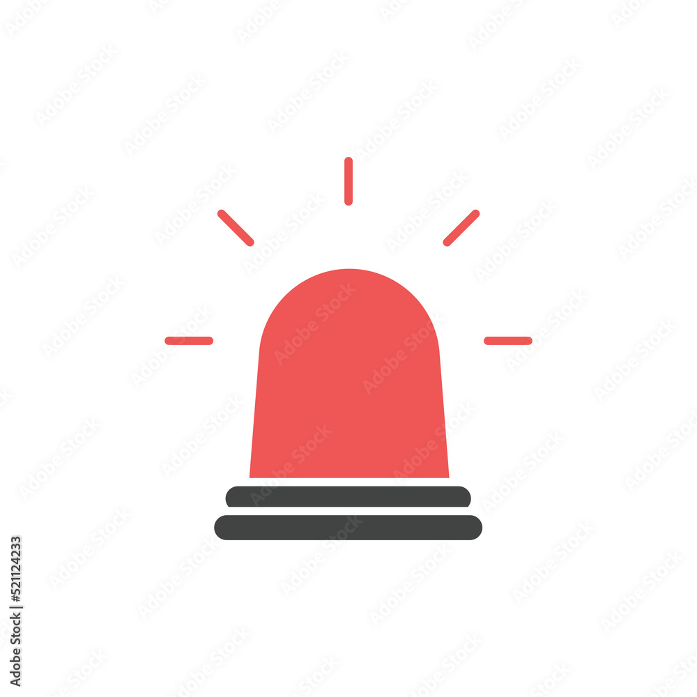 Emergency siren icons symbol vector elements for infographic web Stock ...
