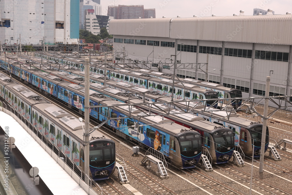 February 11, 2020, Jakarta, Indonesia: The Jakarta Mass Rapid Transit ...