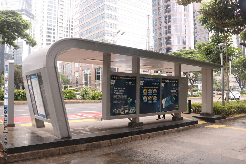 February 10, 2020, Jakarta, Indonesia: TransJakarta (stylised as ...