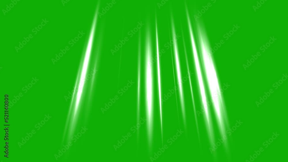 Shining light rays motion graphics with green screen background Stock ...