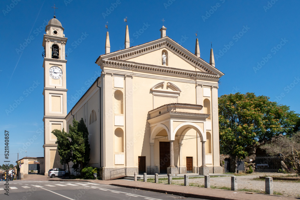 Chignolo Po Chiesa di San Lorenzo Martire Stock Photo | Adobe Stock