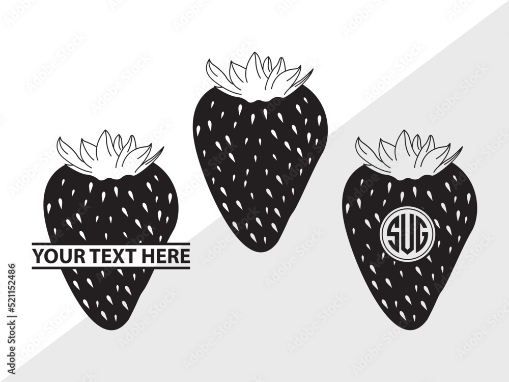 Strawberry SVG | Summer Svg | Fruit Svg | Berries Svg | Strawberry ...
