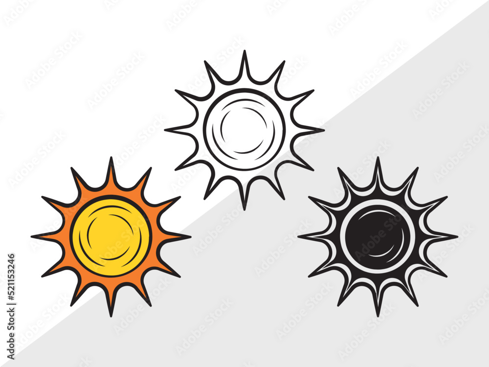 Sun SVG | Cute Sun Svg | Sunshine Svg | Sun Light Svg | Sun Clipart ...